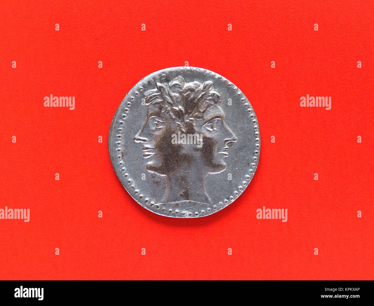 Ancient roman coin Stock Photo - Alamy