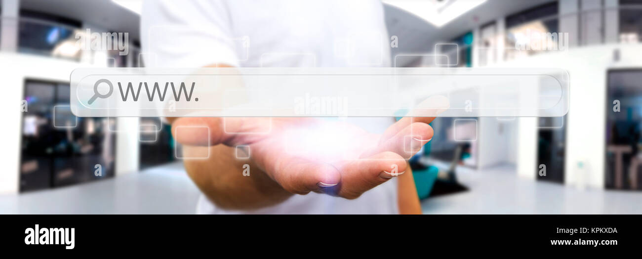 Man surfing on internet Stock Photo - Alamy