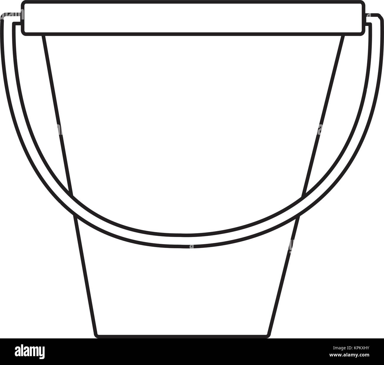 Ocean sand water container bucket Stock Vector Images - Alamy