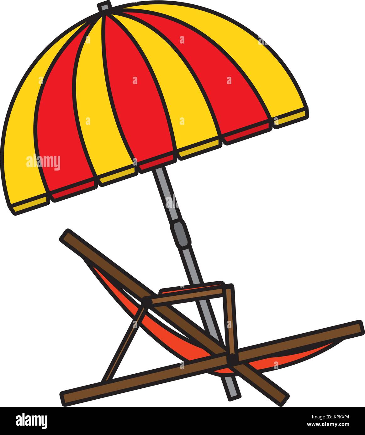 Sunchair Stock Vector Images - Alamy
