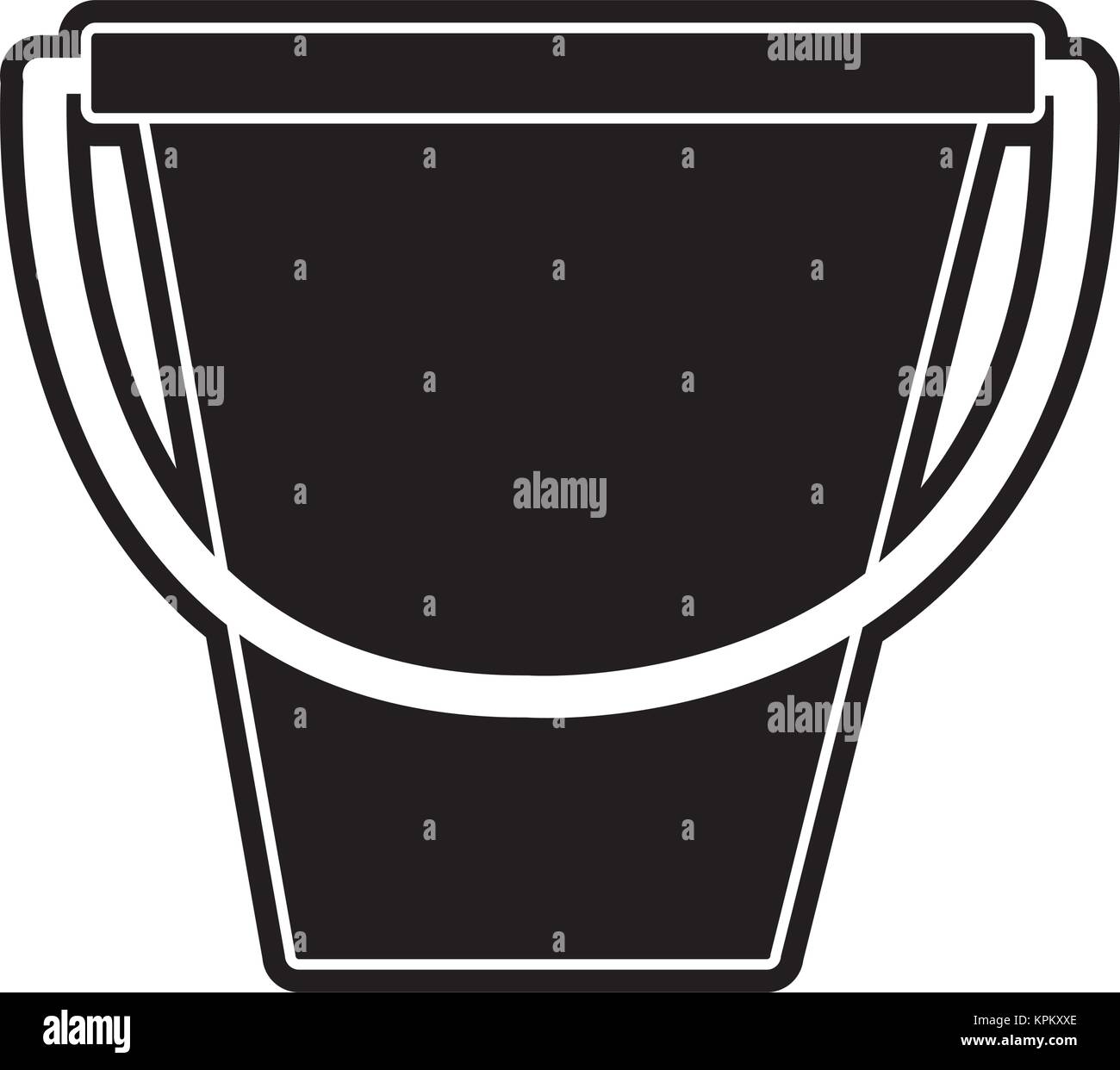 Ocean sand water container bucket Stock Vector Images - Alamy