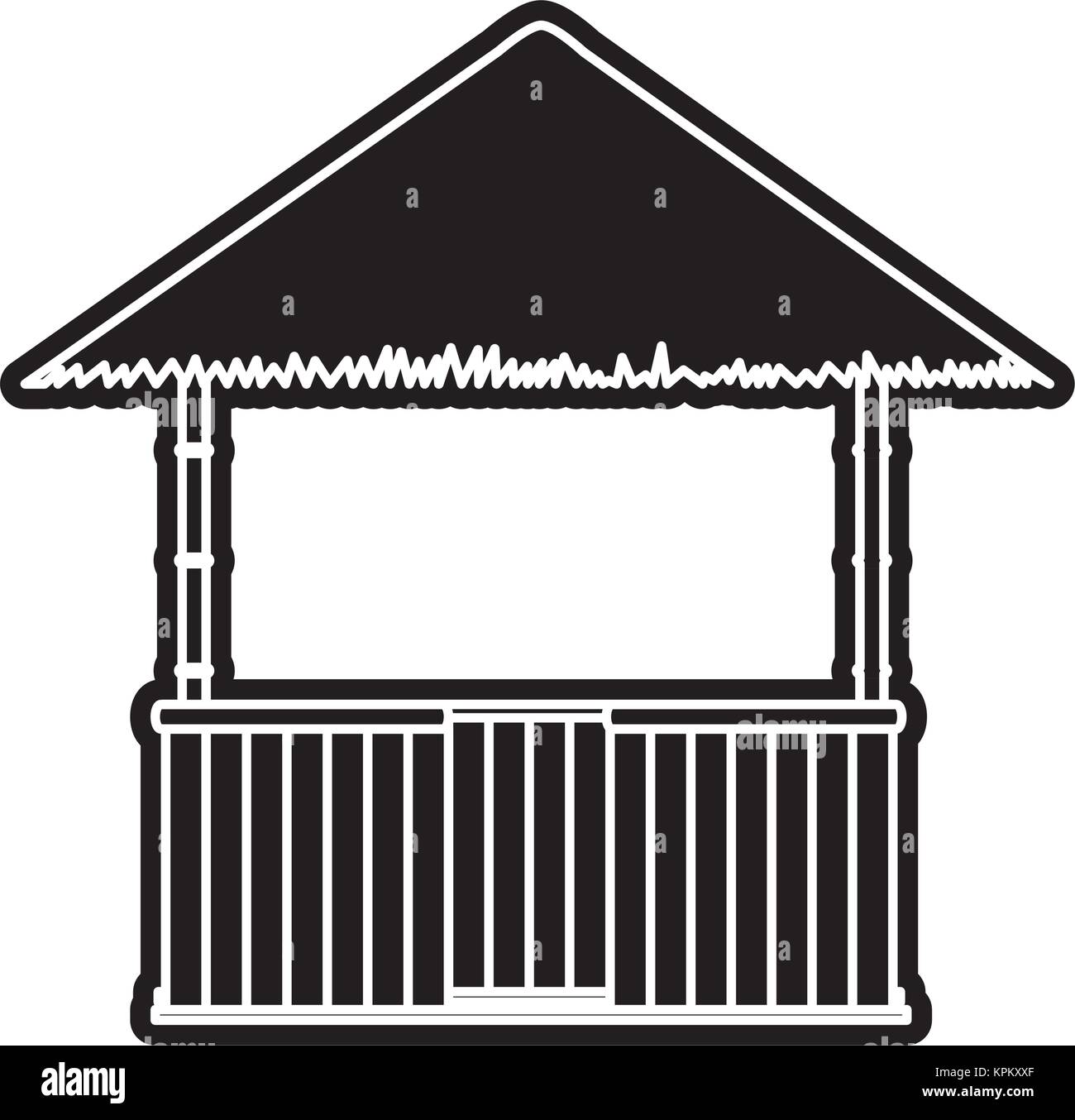 Village bamboo hut Stock Vector Images - Alamy