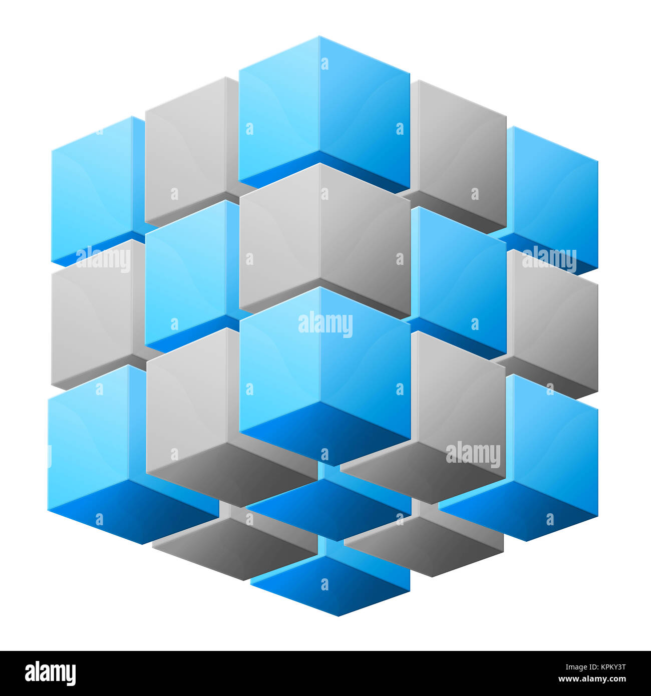 Cube abstract illustration Stock Photo - Alamy