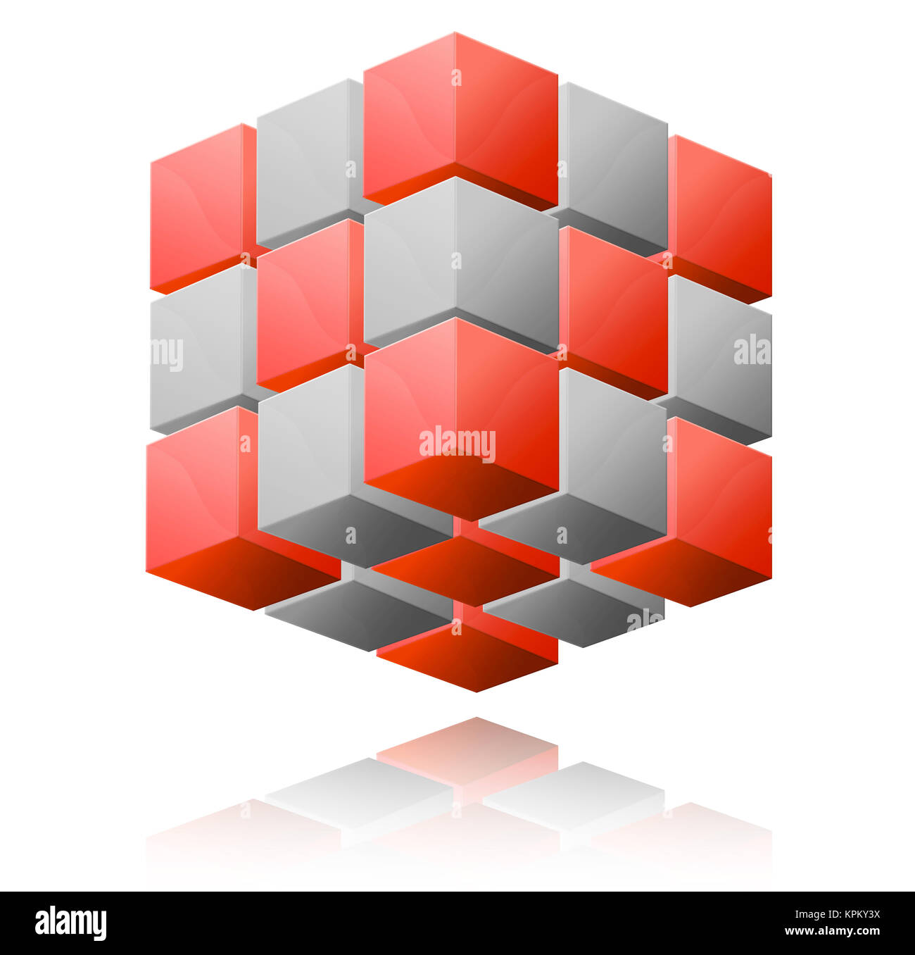 Cube abstract illustration Stock Photo - Alamy