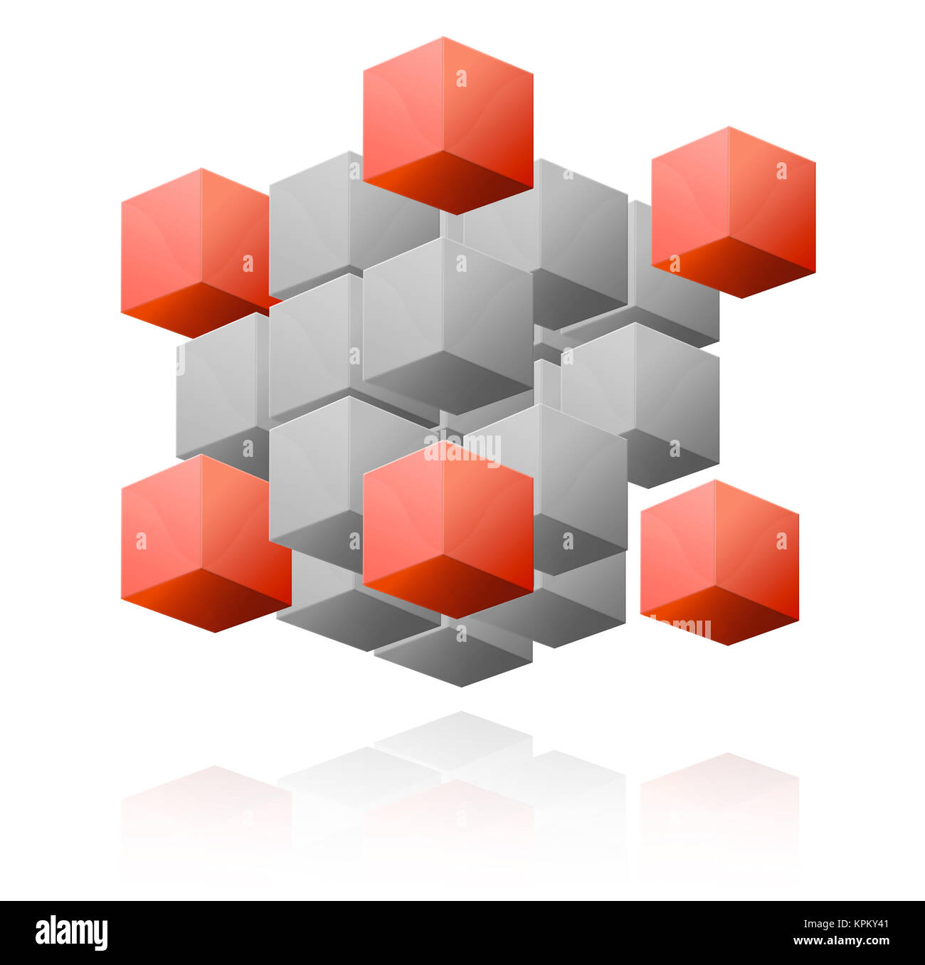 Cube abstract illustration Stock Photo - Alamy