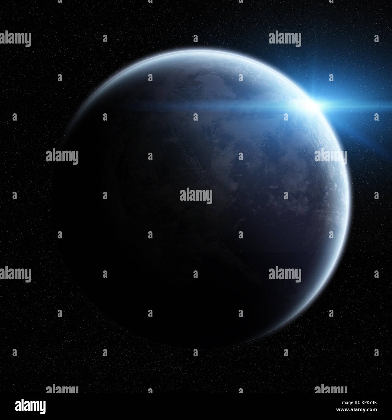 View of the planet Earth in space Stock Photo - Alamy