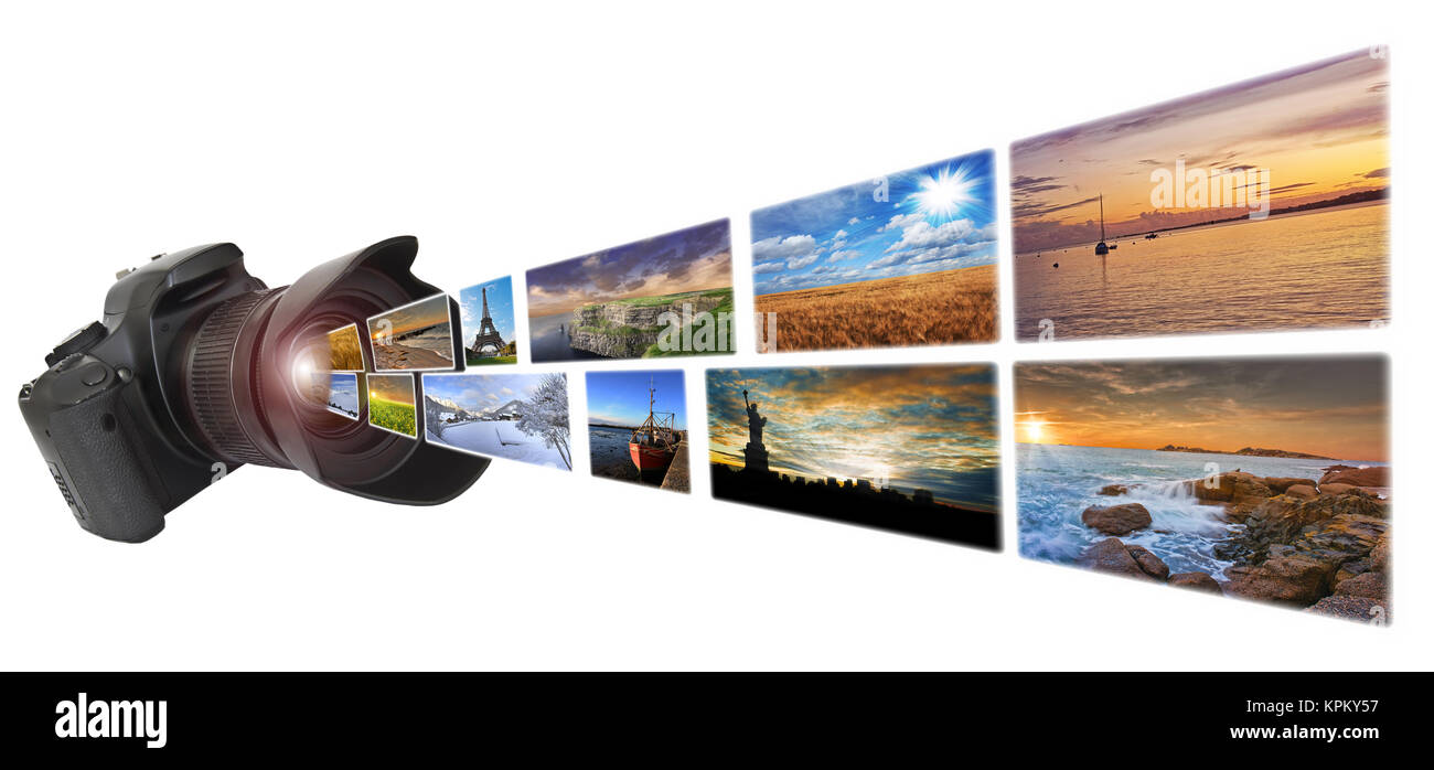 Camera taking pictures Stock Photo - Alamy