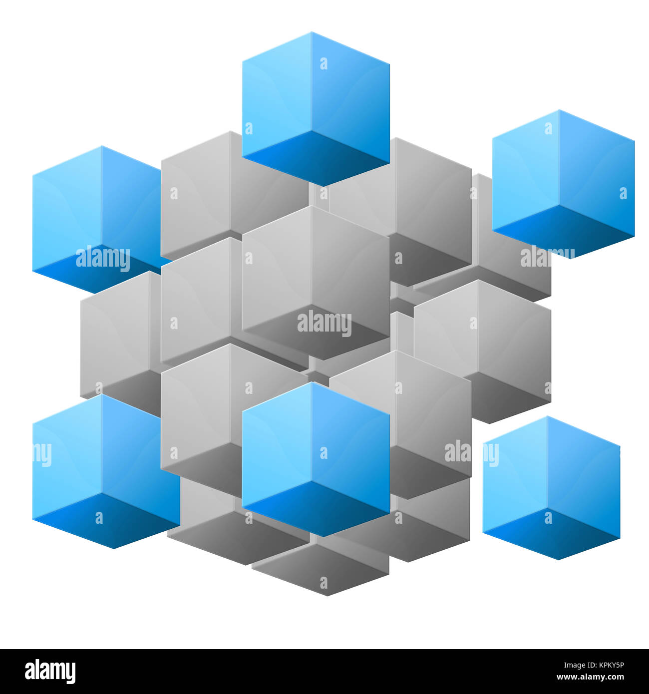 Cube abstract illustration Stock Photo - Alamy