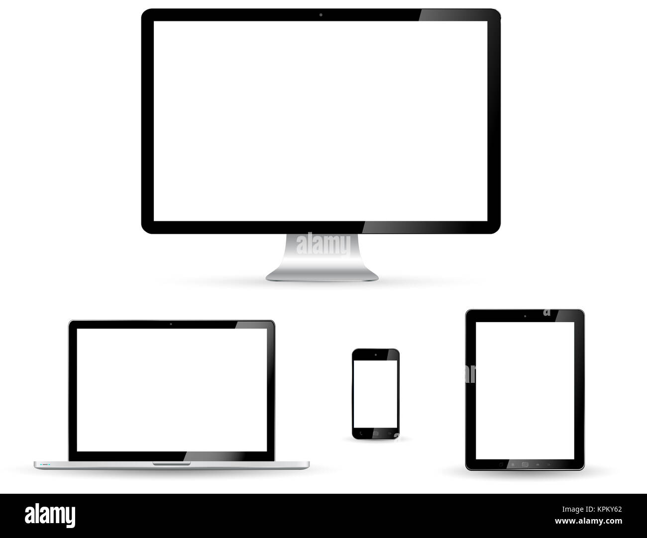 Modern digital tech device collection Stock Photo - Alamy