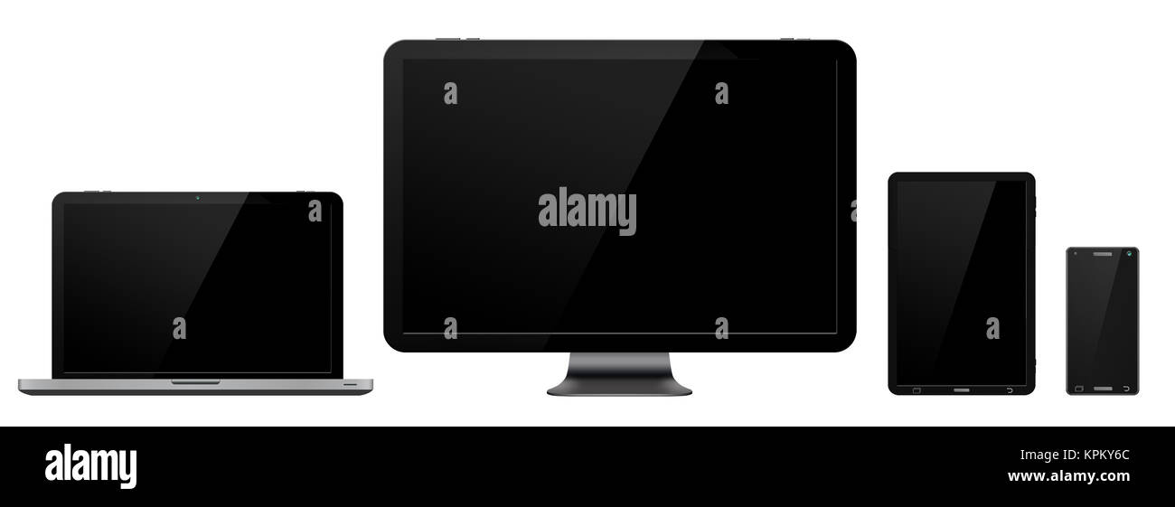 Modern digital tech device collection Stock Photo - Alamy