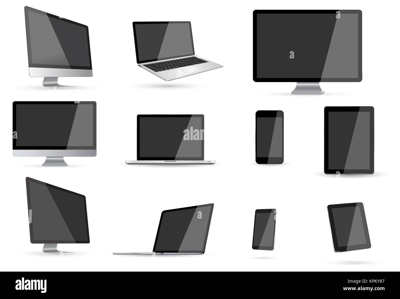 Modern digital tech device collection Stock Photo - Alamy