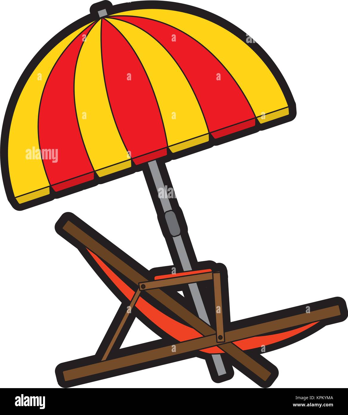 Isolated sunchair design Stock Vector Image & Art - Alamy