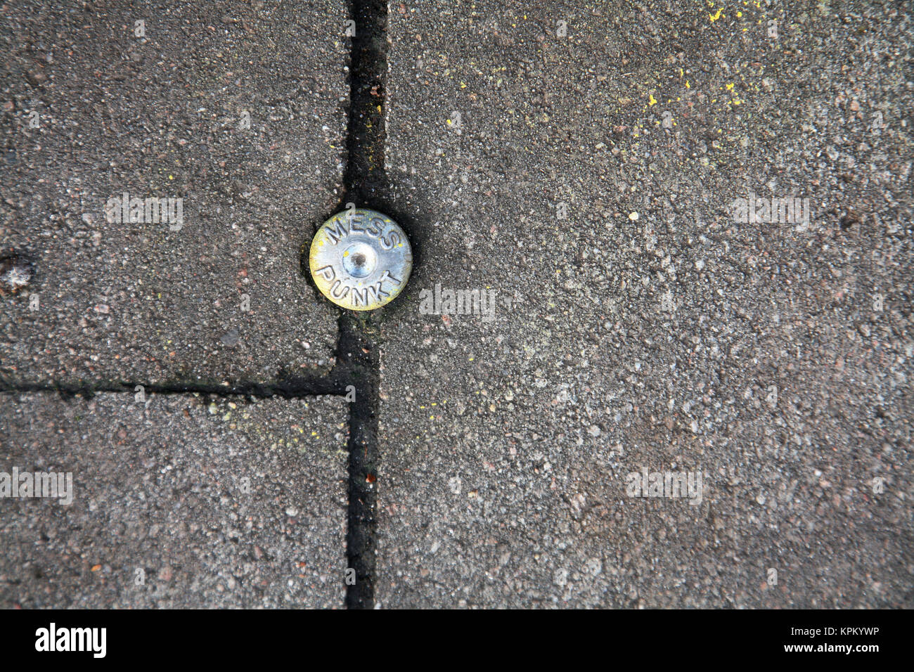 measuring point for land surveying Stock Photo - Alamy