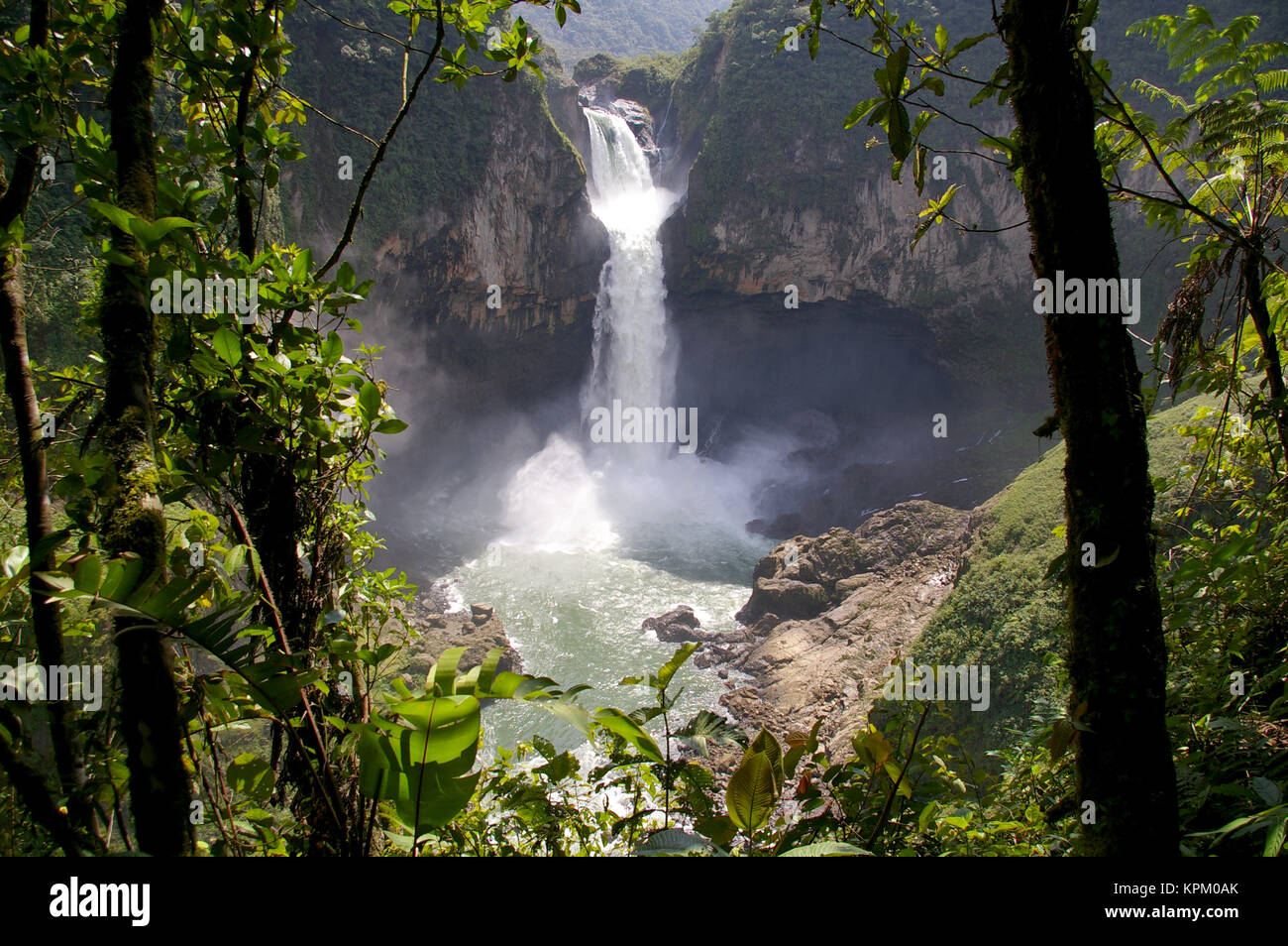 San Rafael Falls. The Largest Waterfall in Ecuador Stock Photo - Alamy