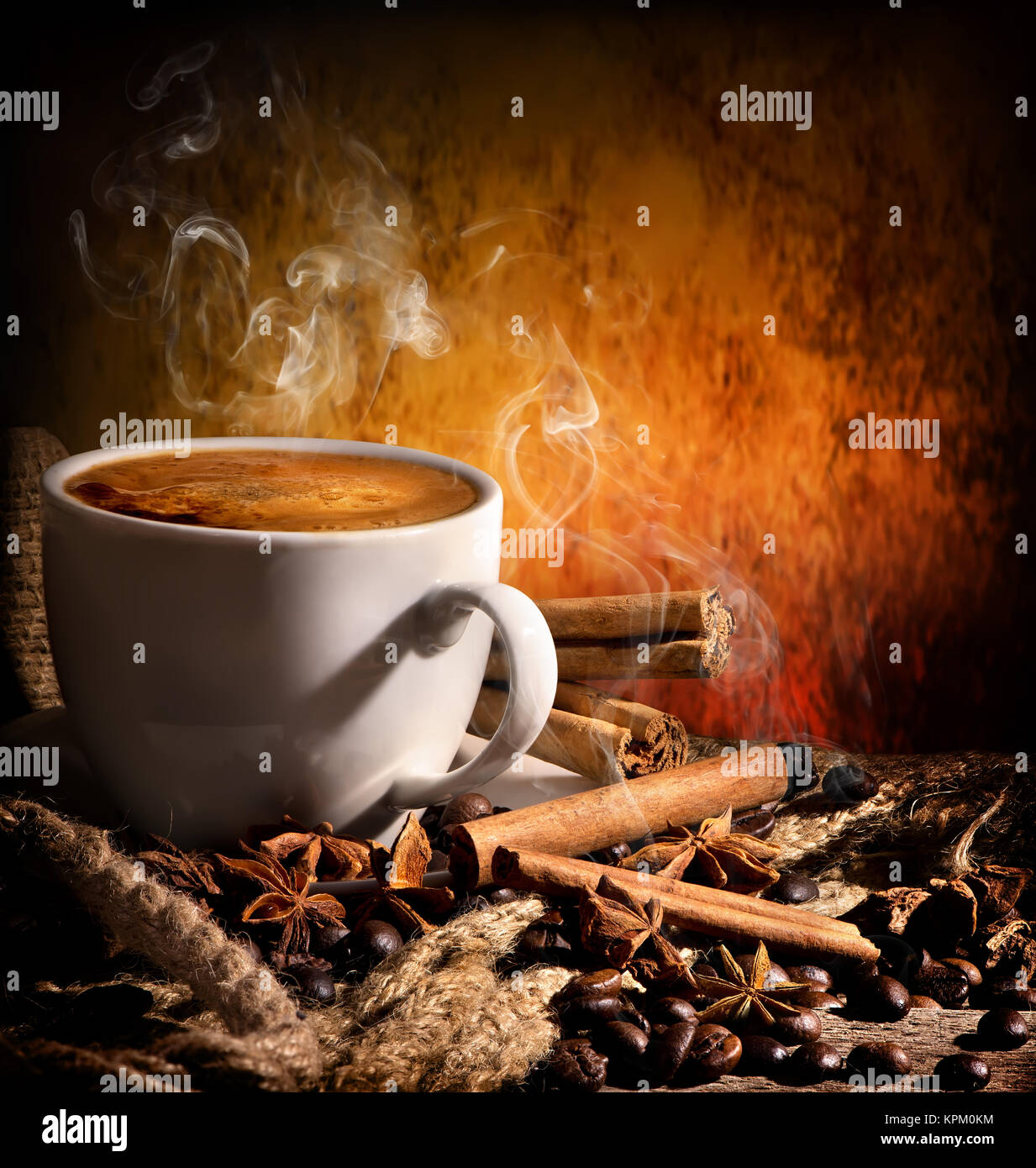 Coffee still life Stock Photo - Alamy