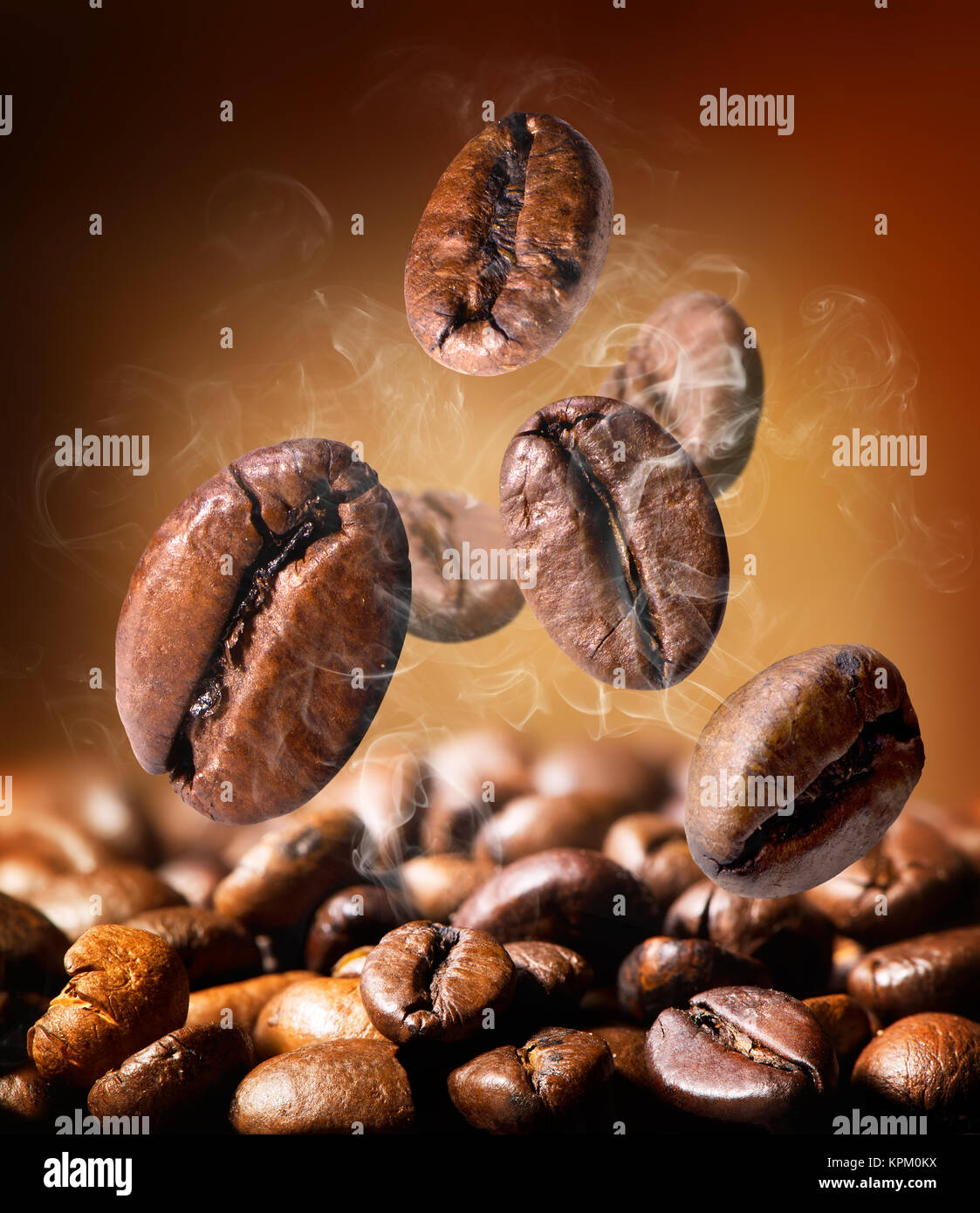 Grains of coffee Stock Photo - Alamy