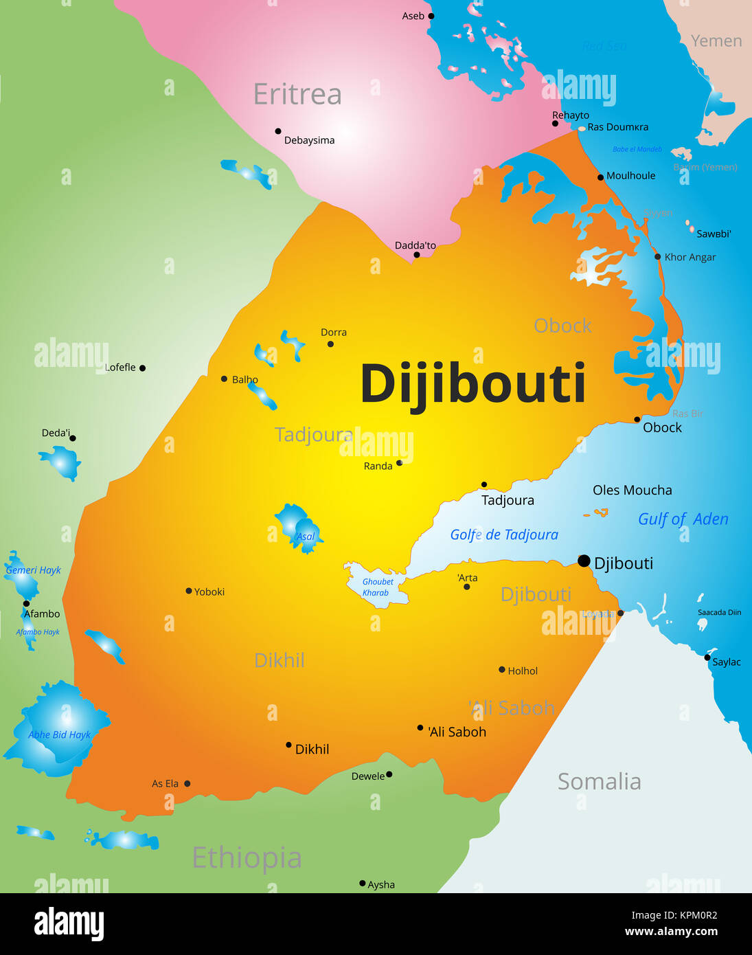 Djibouti Map