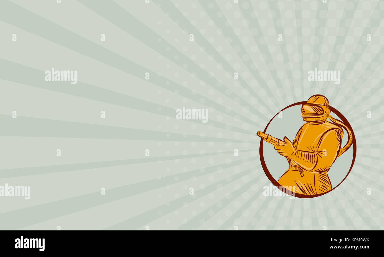 Business card Sandblaster Sandblasting Hose Circle Etching Stock Photo ...