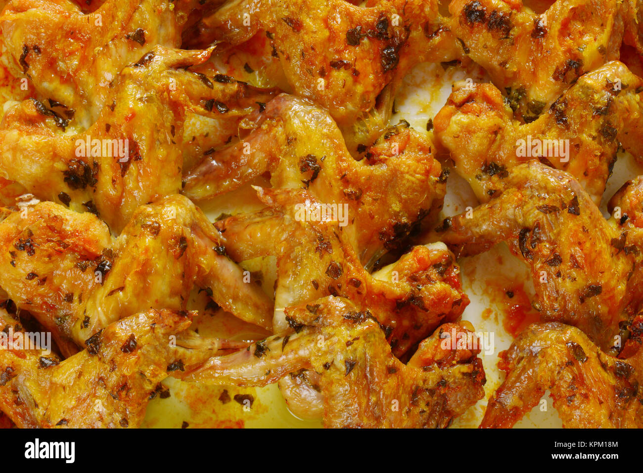 roasted chicken wings Stock Photo - Alamy