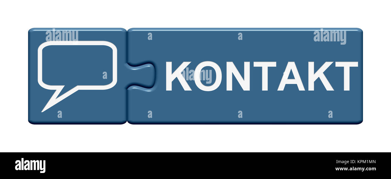 Puzzle Button mit Symbol zeigt Kontakt Stock Photo - Alamy