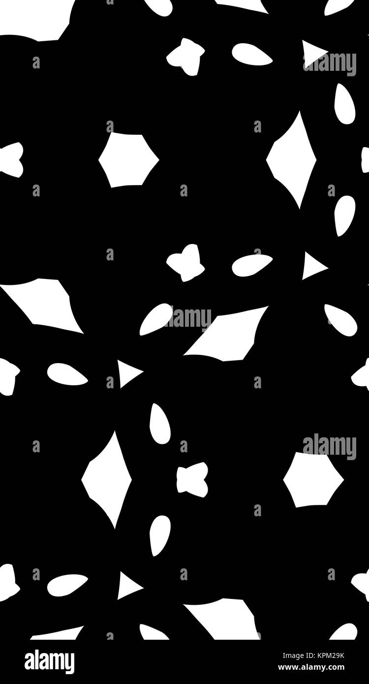 Black seamless pattern of abstract shapes Stock Photo - Alamy