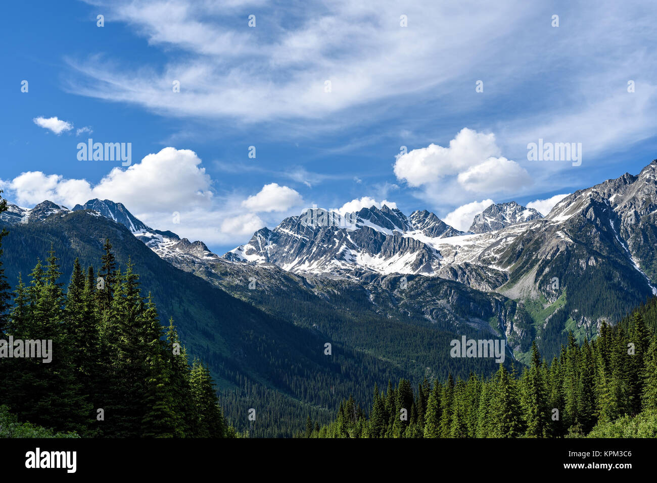 Rogers Pass in the heart of Glacier National Park, British Columbia ...