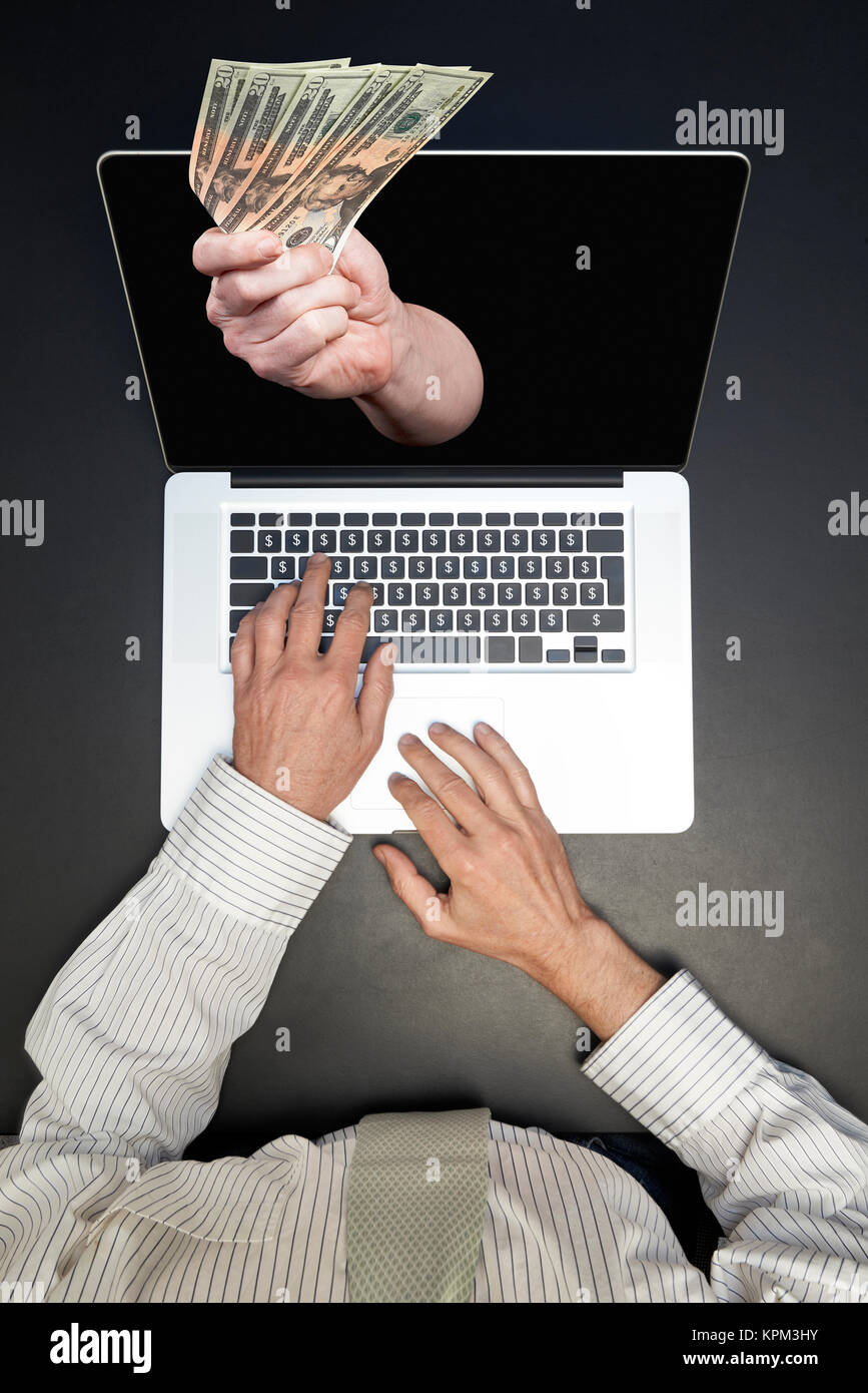 Online Transaction, Online Banking theme Stock Photo - Alamy