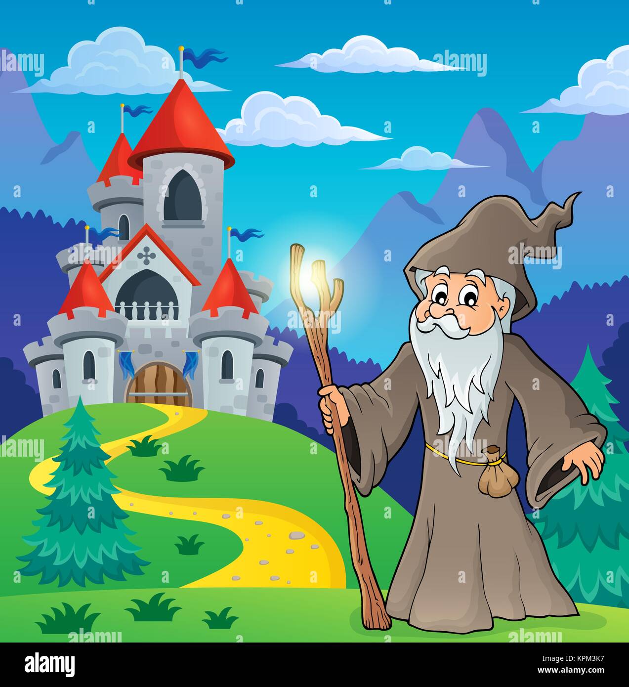 Druid drawing hi-res stock photography and images - Alamy