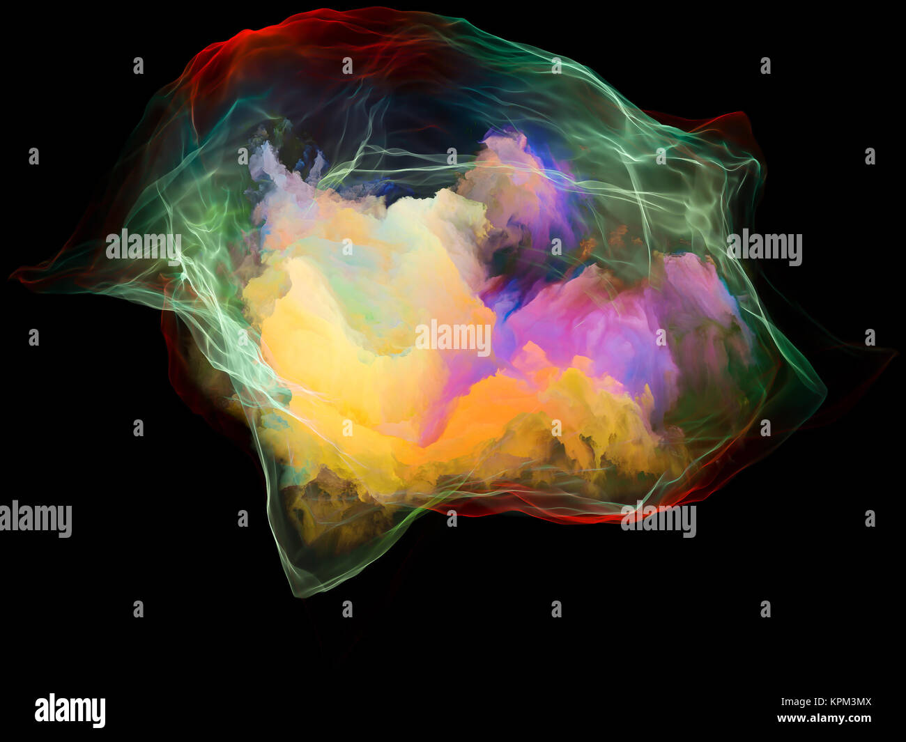 The Living Mind Particle Stock Photo - Alamy