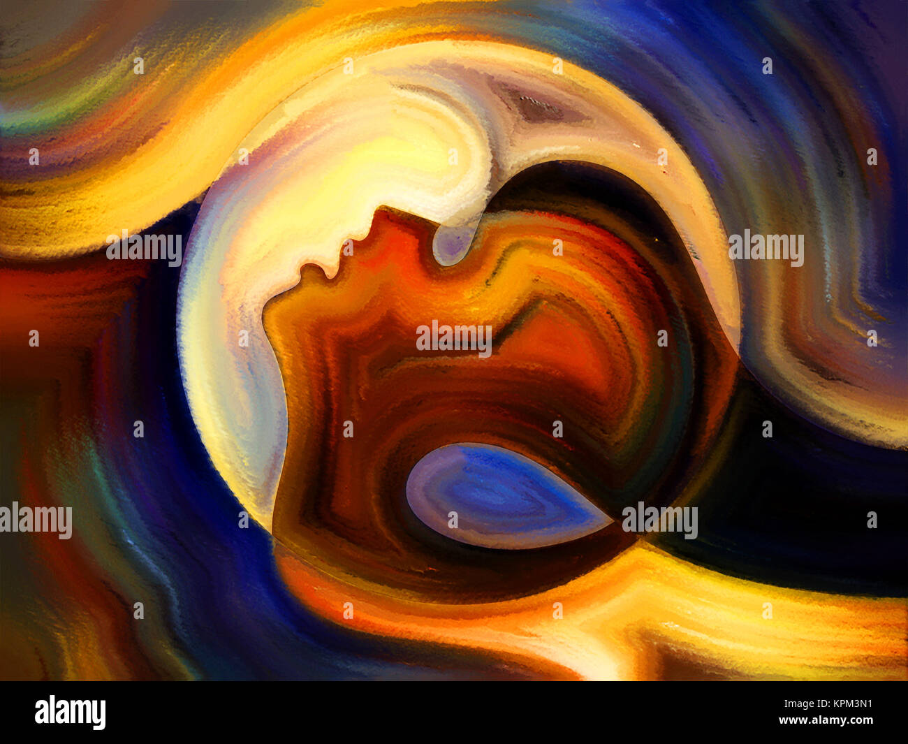 Kiss ofÂ Inner Paint Stock Photo - Alamy