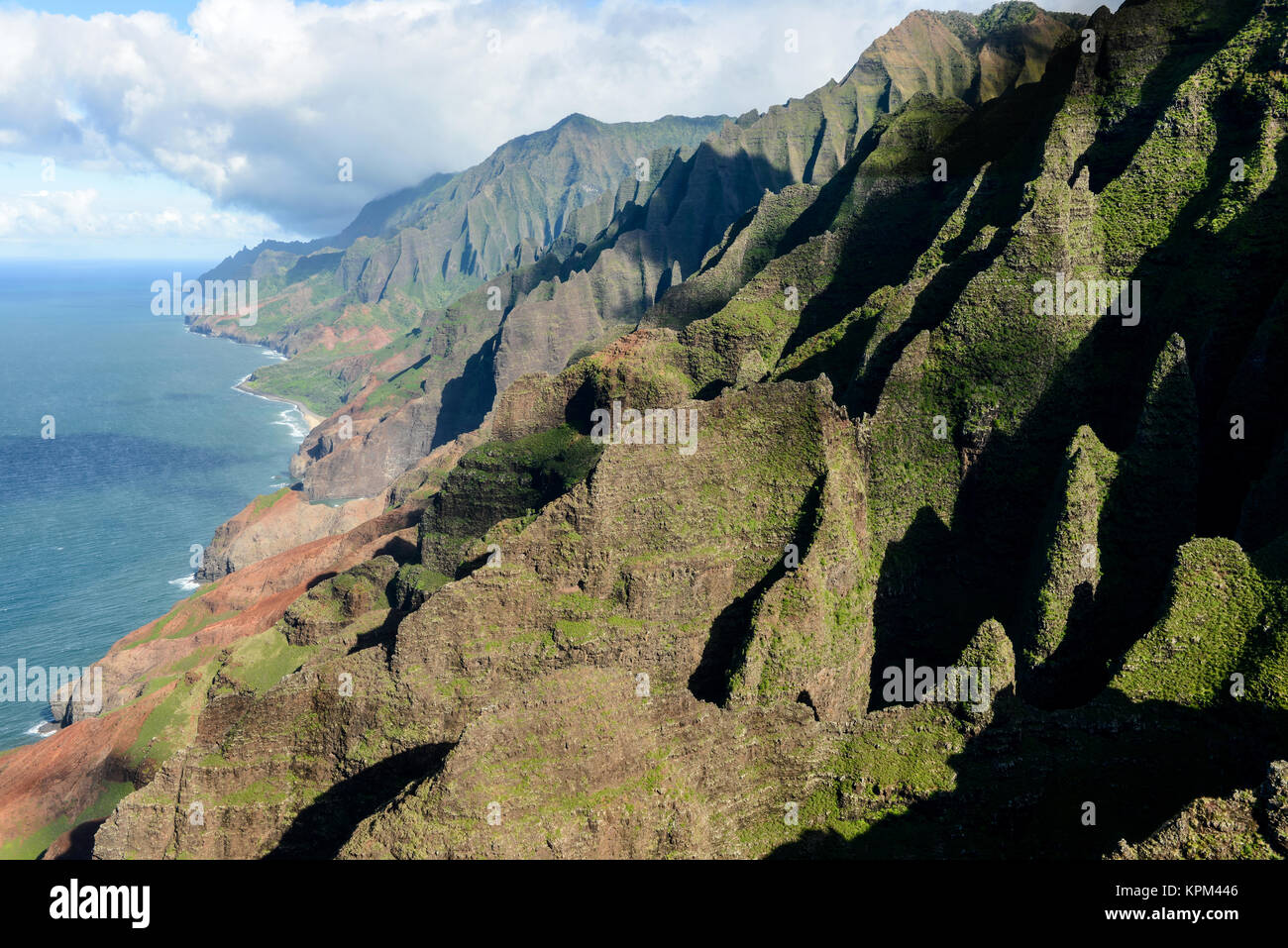 Aerial view of na pali coast High Resolution Stock Photography and ...