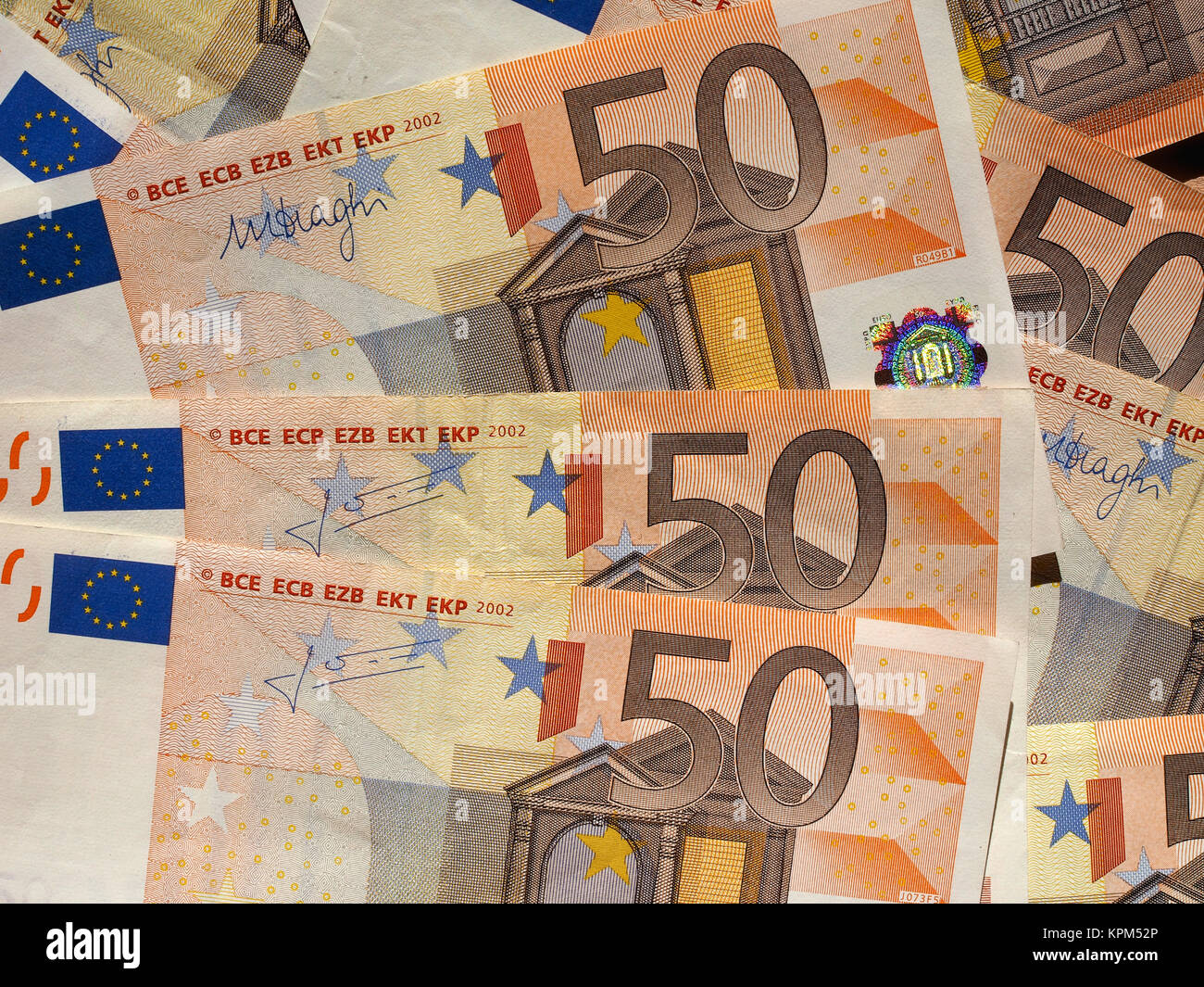 fifty euro notes Stock Photo - Alamy