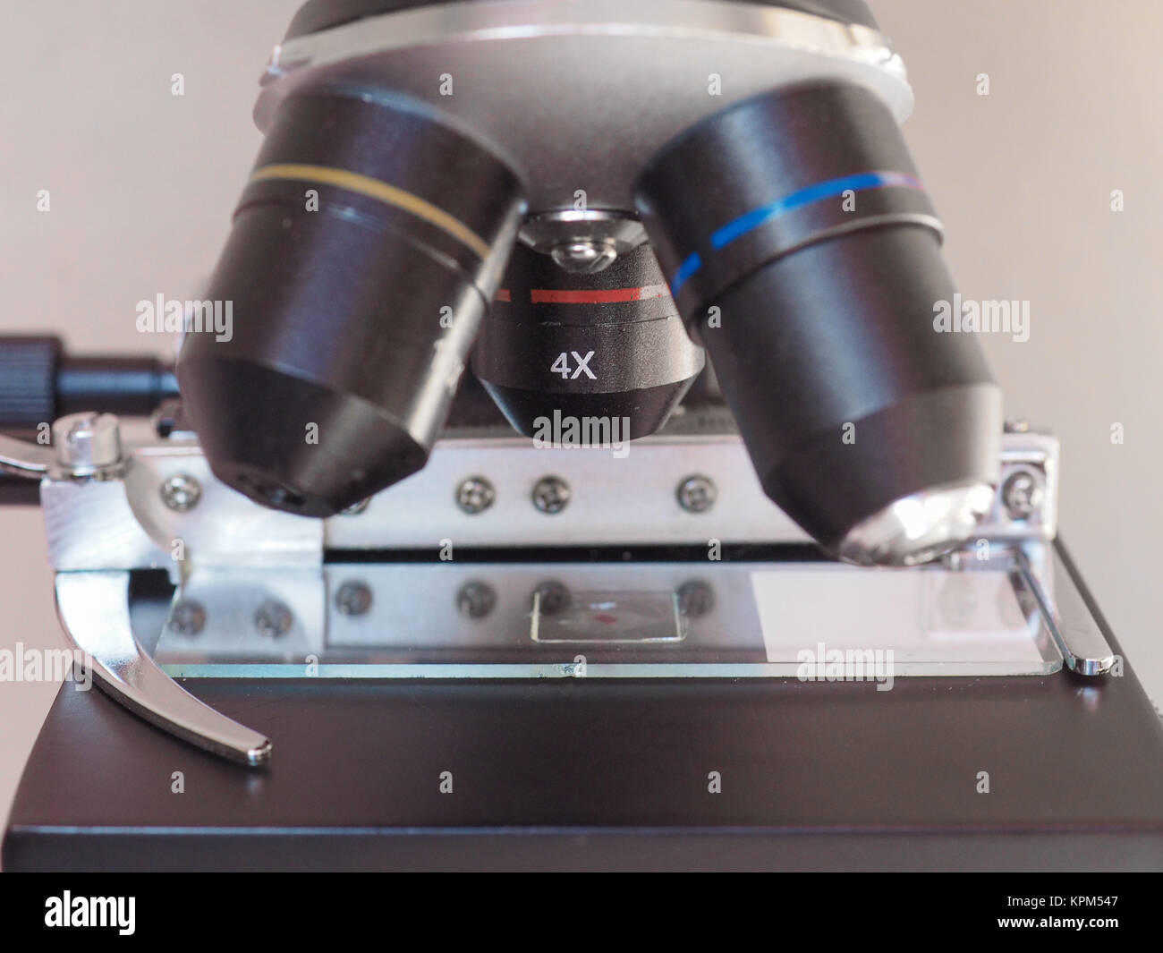 Light microscope detail Stock Photo - Alamy