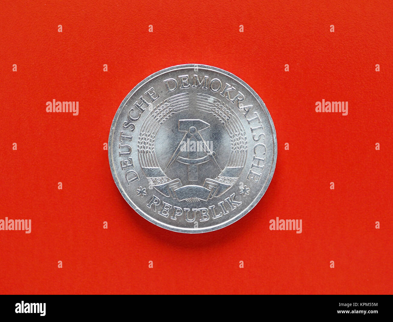 German DDR coin Stock Photo - Alamy
