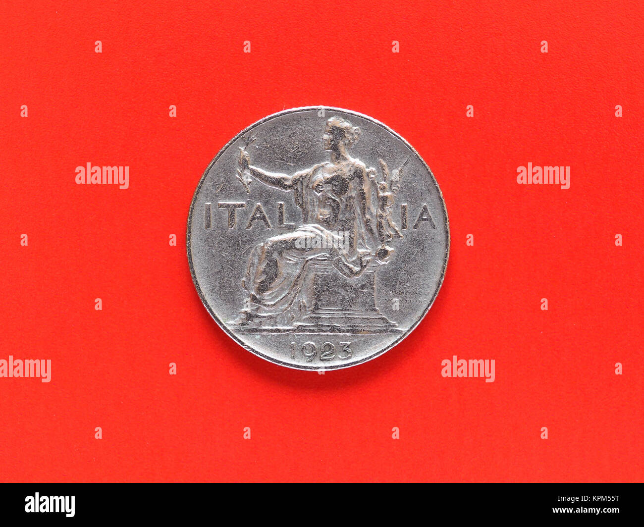 Ancient Italian coin Stock Photo - Alamy