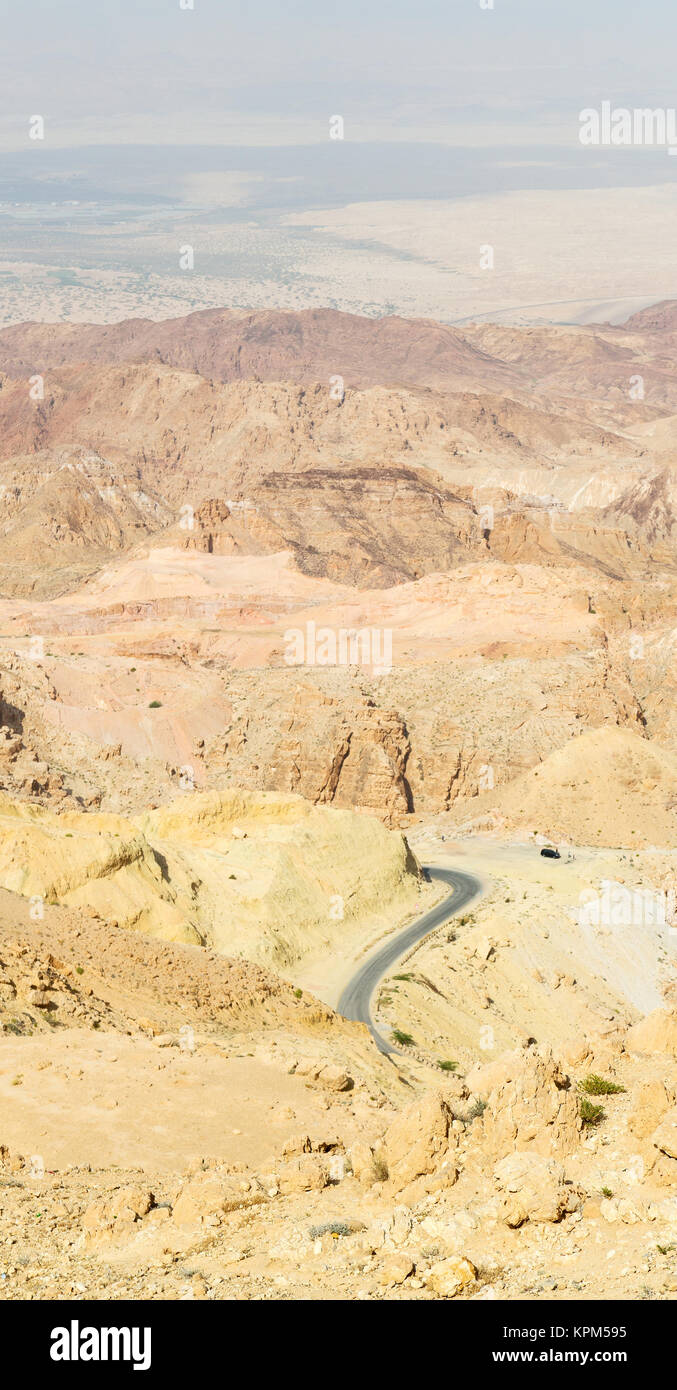 in the mountain of eden jordan the view from the antique castle Stock ...