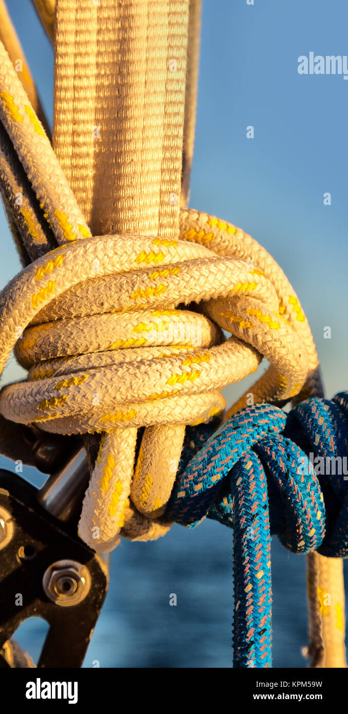 in australian catamaran a old rope in the sky like abstract concept ...