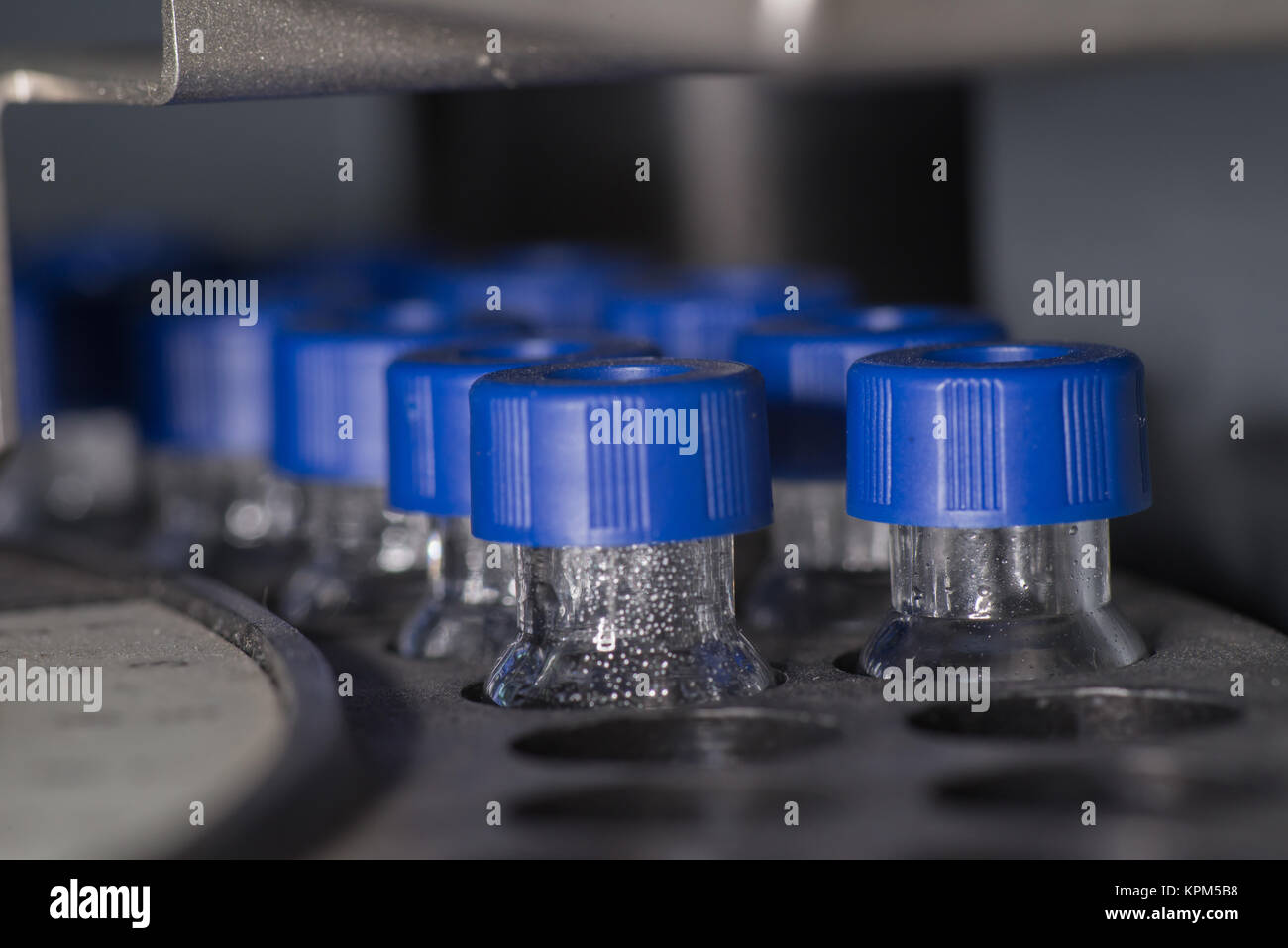 Sample vials in line waiting for analysis Stock Photo - Alamy