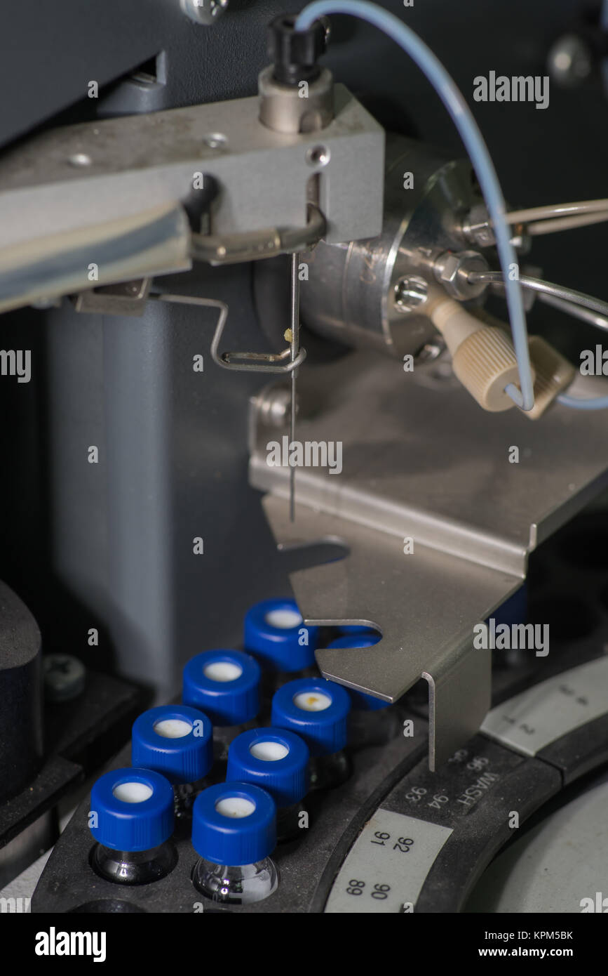 Sample vials in line waiting for analysis Stock Photo - Alamy