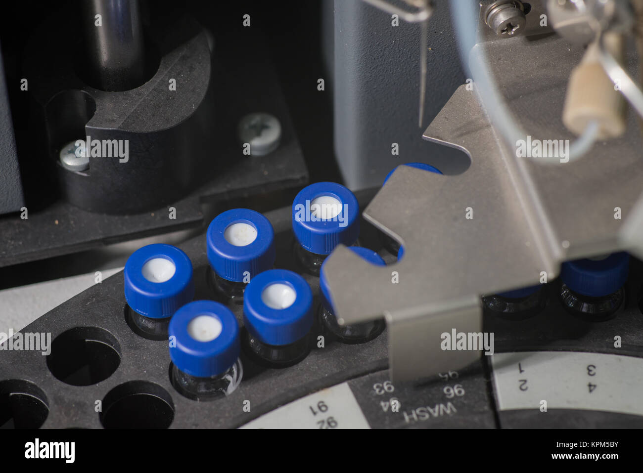 Sample vials in line waiting for analysis Stock Photo - Alamy