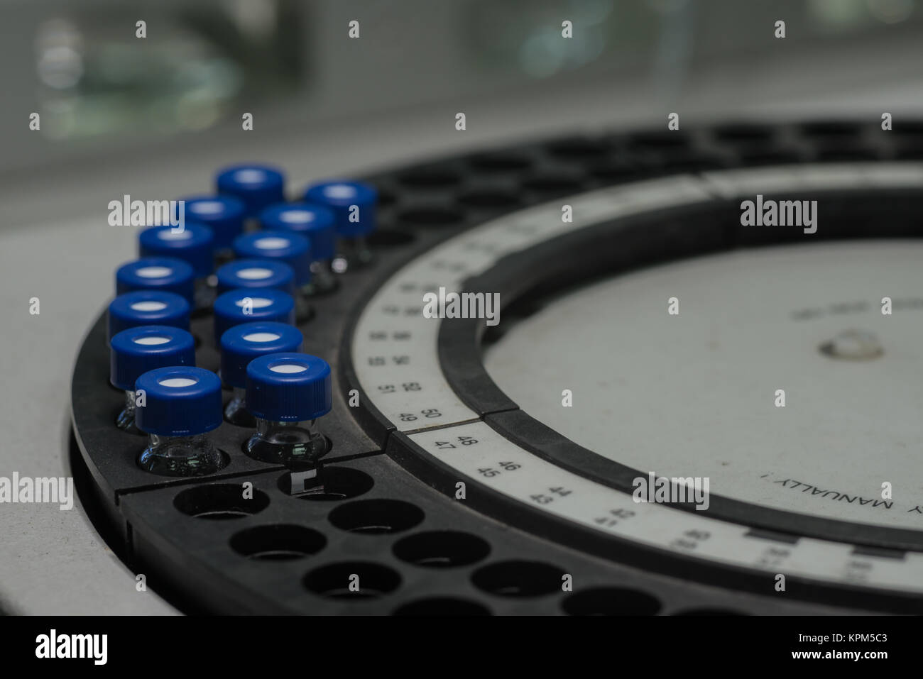 Sample vials in line waiting for analysis Stock Photo - Alamy