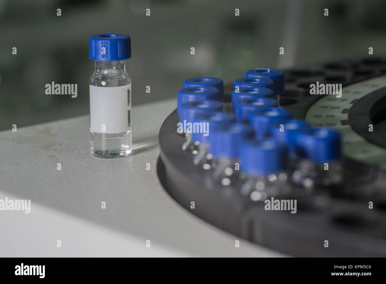 Sample vials in line waiting for analysis Stock Photo - Alamy
