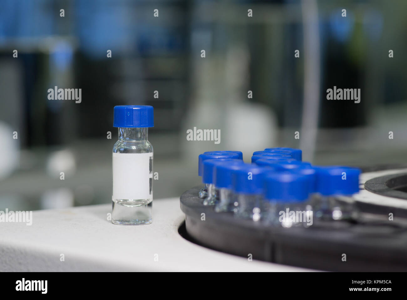 Sample vials in line waiting for analysis Stock Photo - Alamy