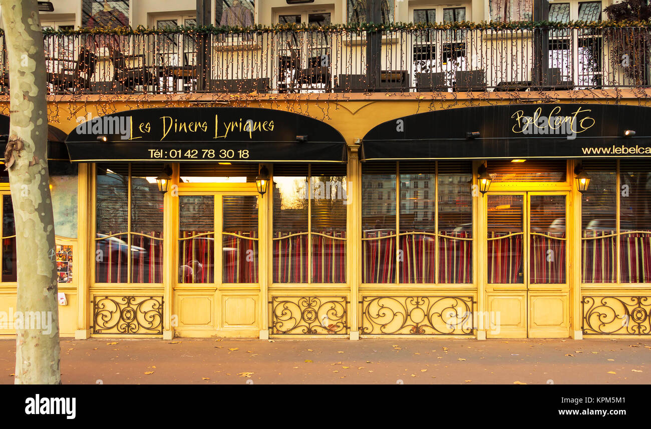 Bel Canto is traditional French restaurant and service from Opera ...