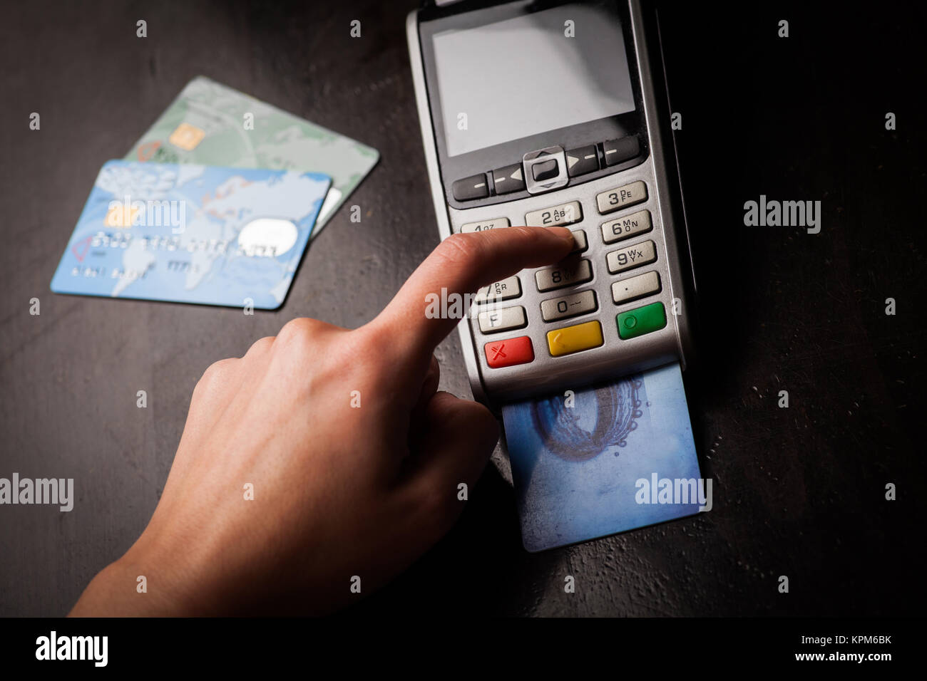 POS and credit cards Stock Photo - Alamy