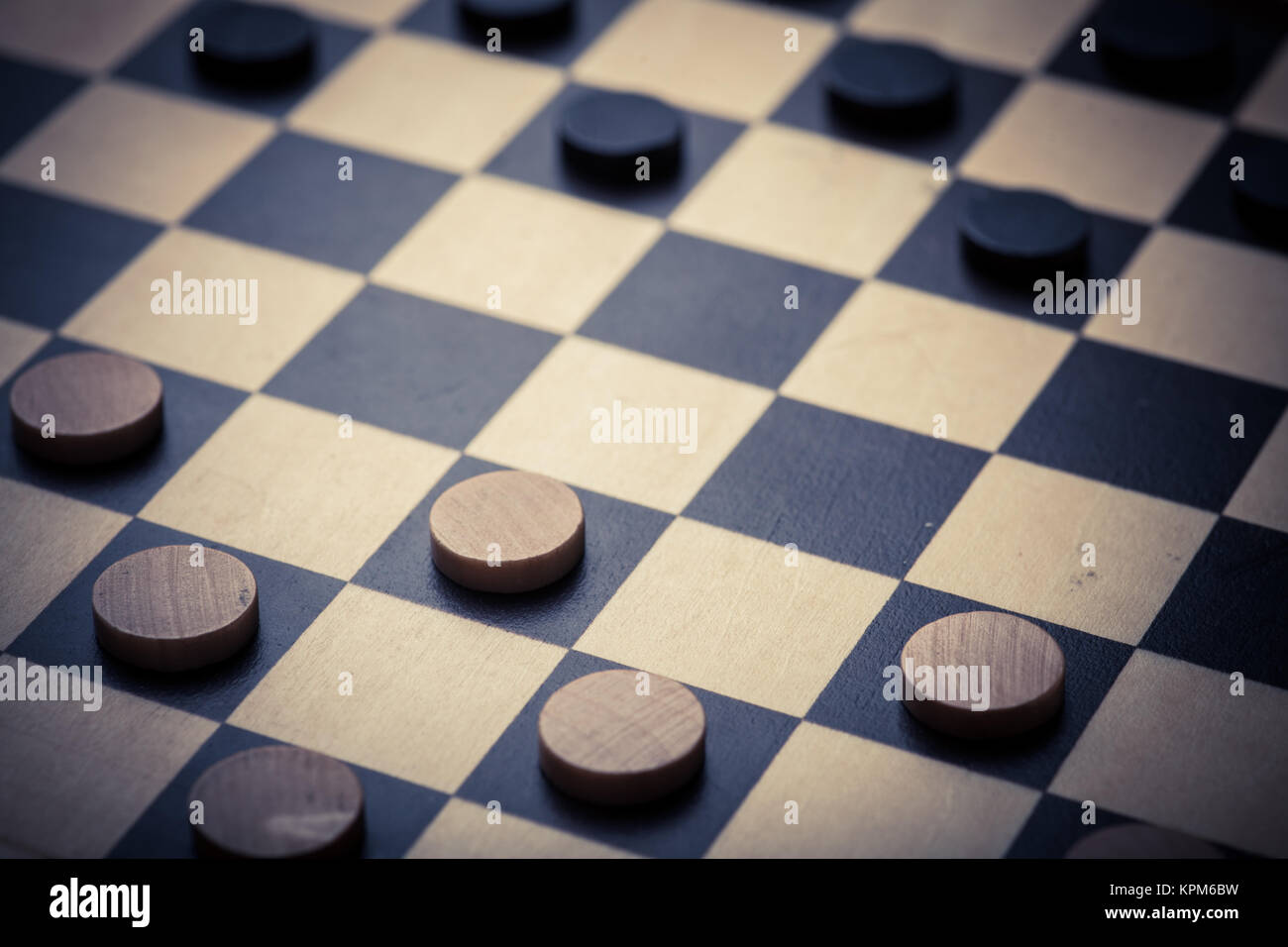 Checkers game detail Stock Photo - Alamy