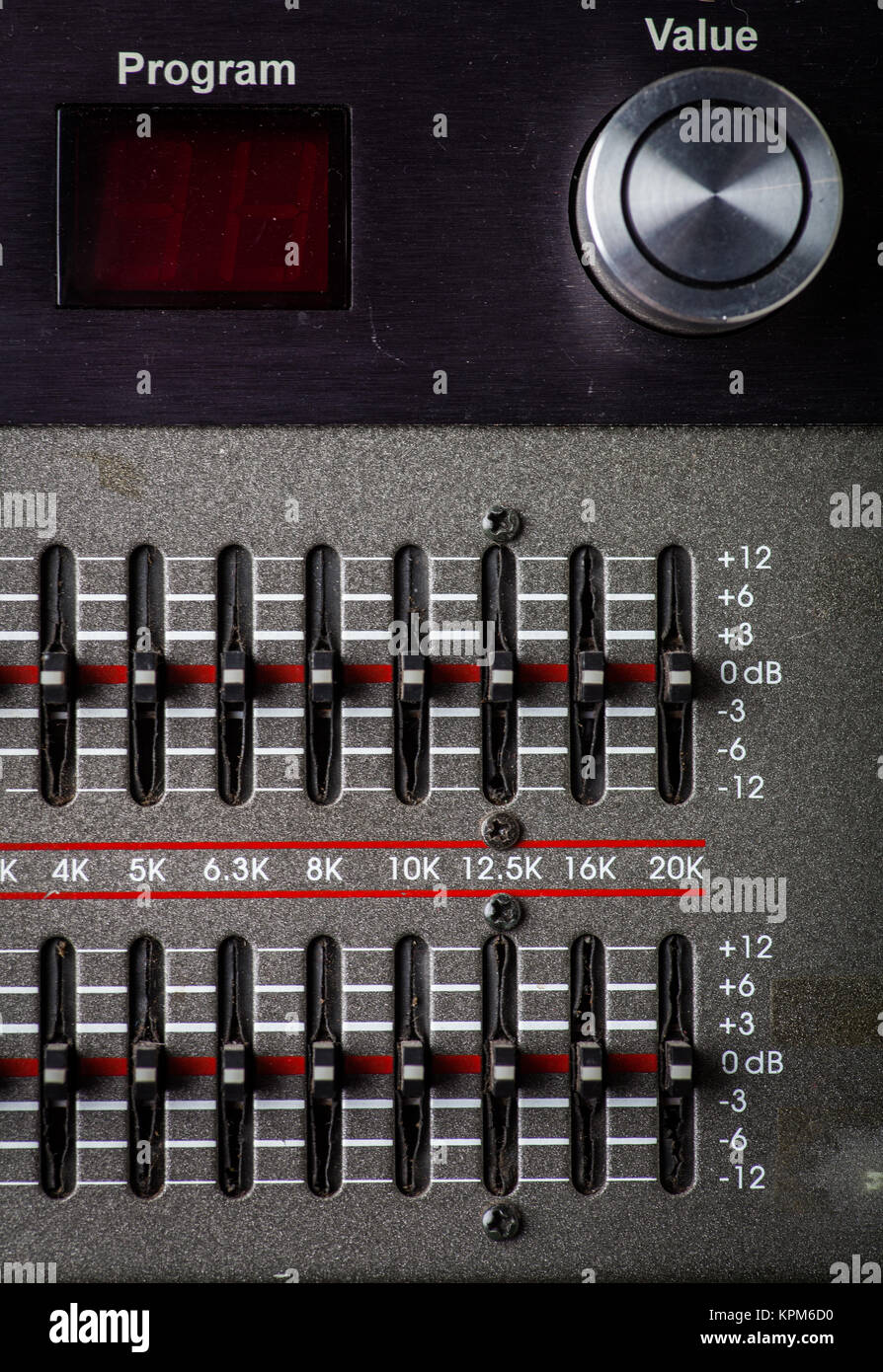 Buttons in sound studio Stock Photo - Alamy