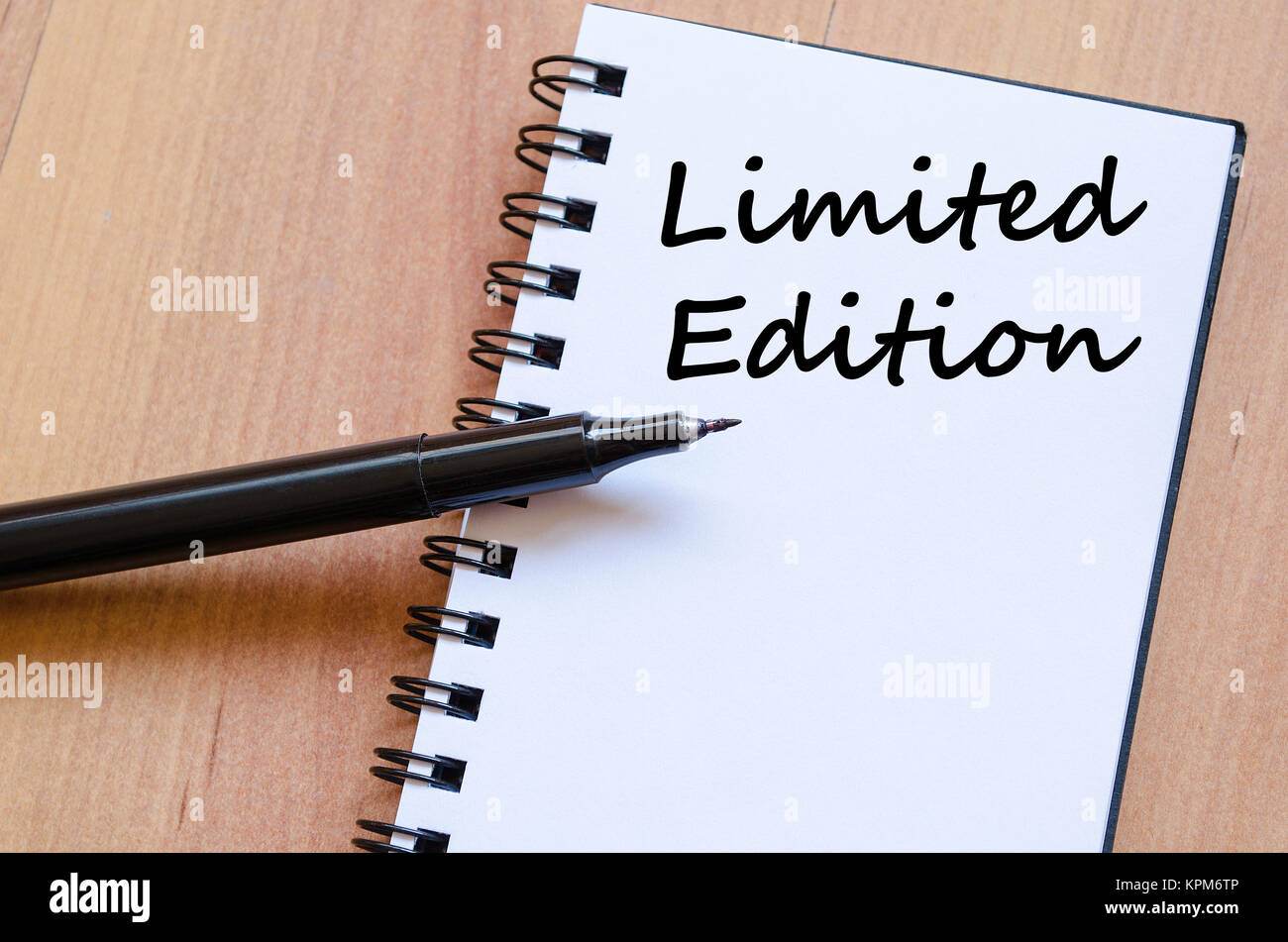 Limited edition write on notebook Stock Photo - Alamy