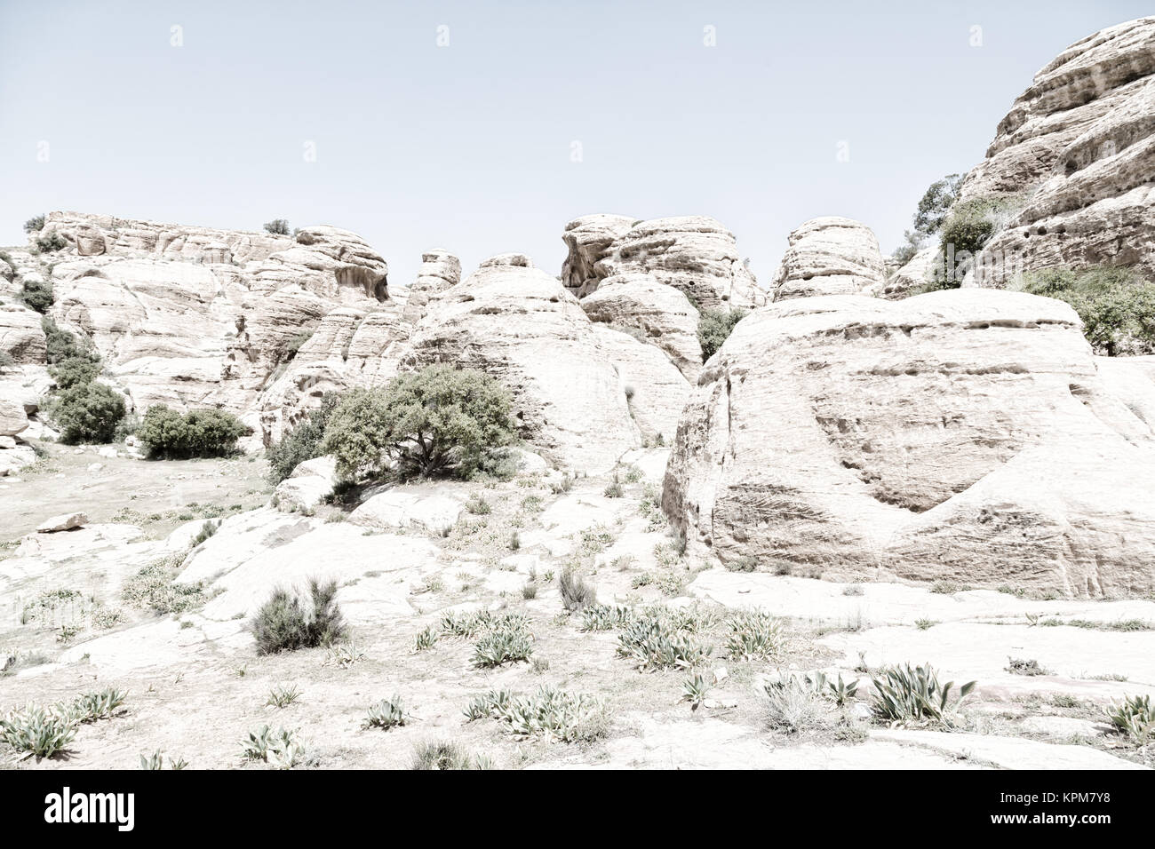 in jordan the scenic valley of dana natural reserve for walking Stock ...