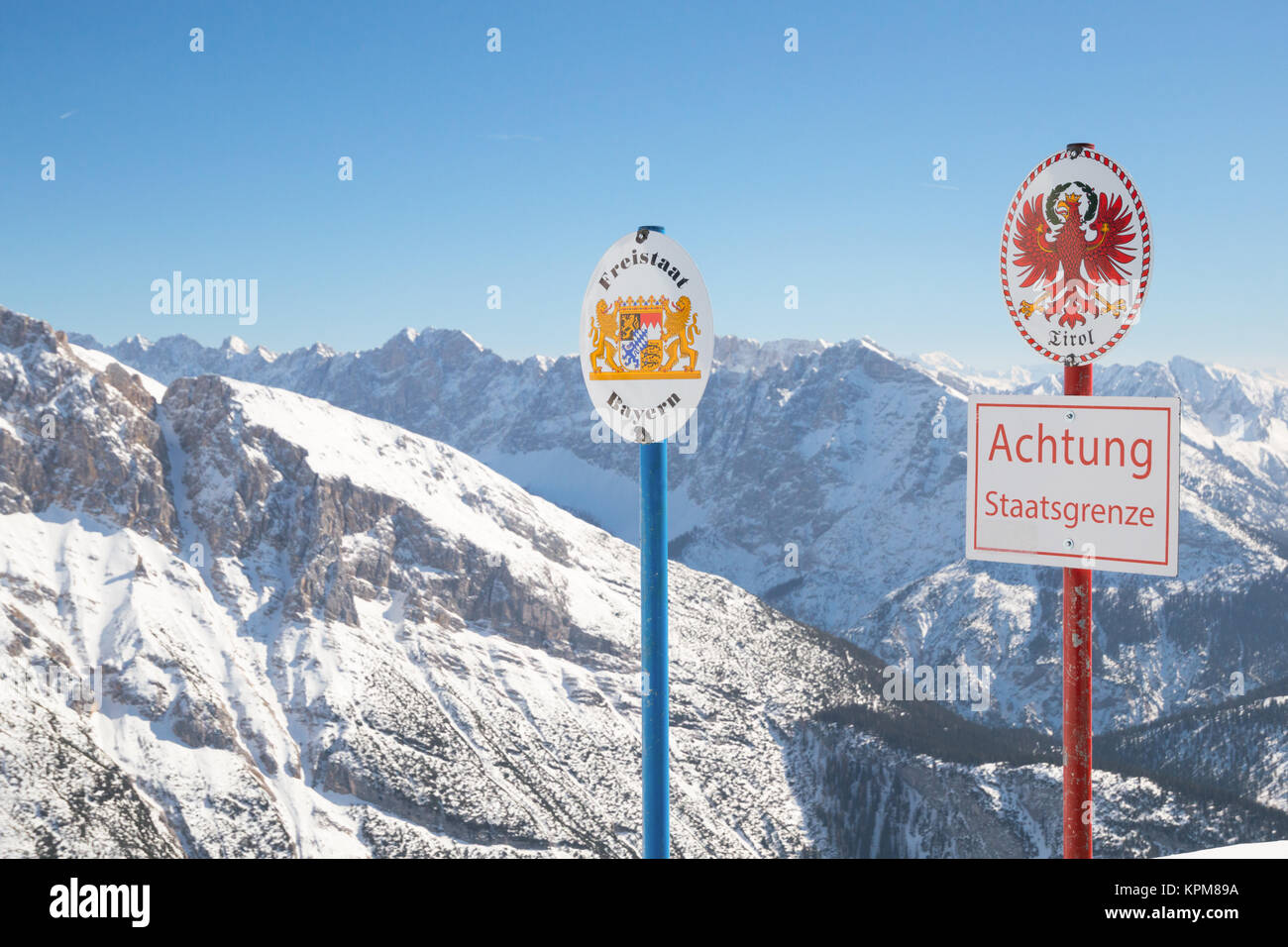 Mountains on german austrian border hi-res stock photography and images ...